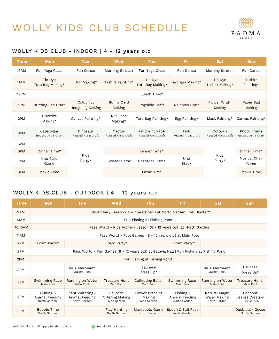 Kids Activities - Padma Resort Legian